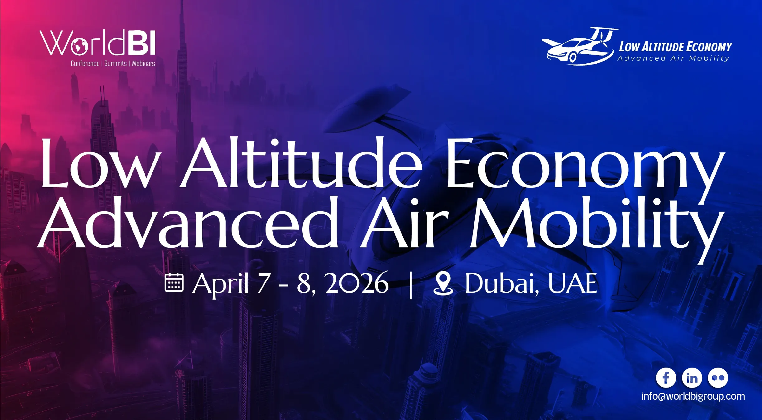 LAE Conference Dubai 2026 | Advanced Air Mobility | World BI